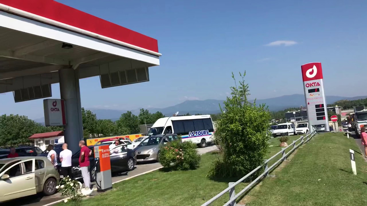 Evzoni Greek border betwee Macedonia and Greece - YouTube