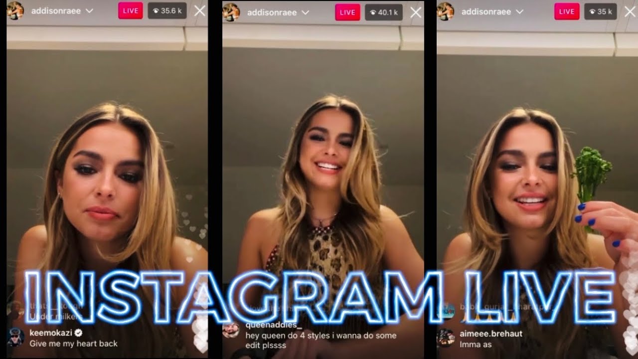 Addison Rae TikTok Live August 24 2021 - YouTube