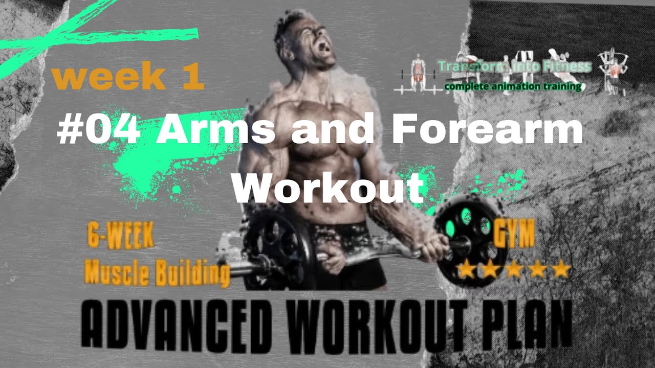 Arms and Forearm Workout 6-Week Advanced Workout Plan To Build Muscle ...