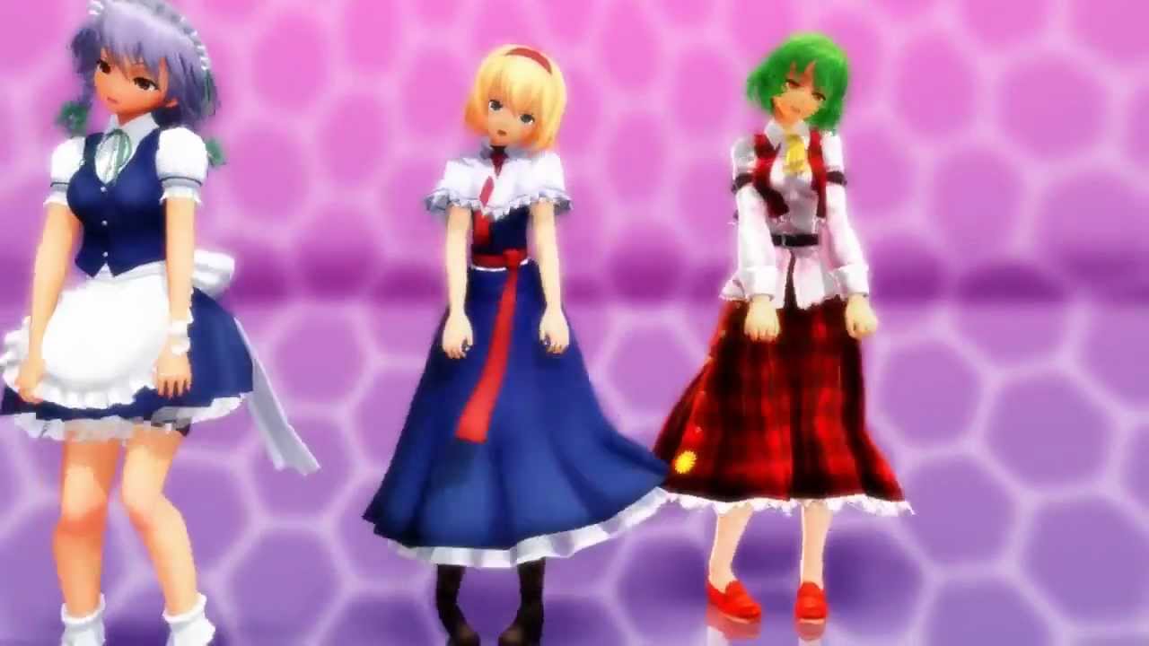 [MMD Touhou] Alice & Sakuya & Yuuka - Gravity = Reality - YouTube