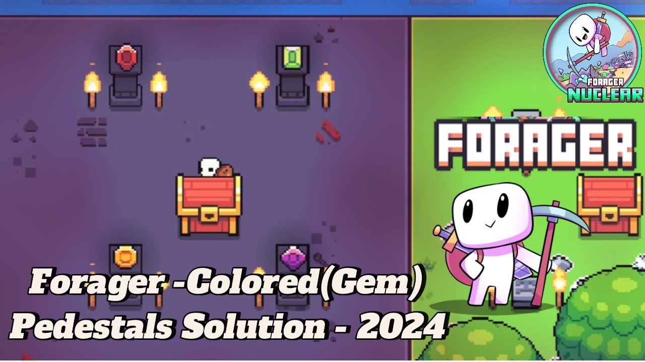 Forager- Colored Pedestals Puzzle Solution - 2024 - YouTube