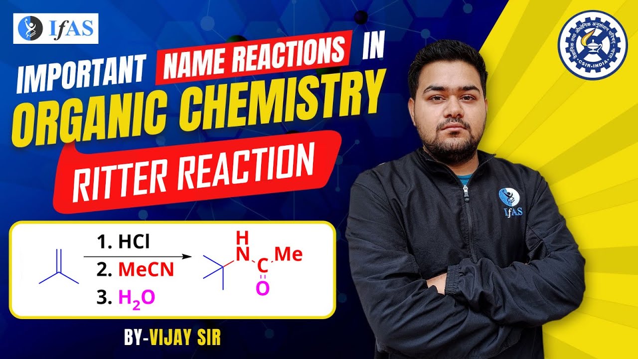 Ritter Reaction IIT JAM - Important Name Reactions in Organic Chemistry ...