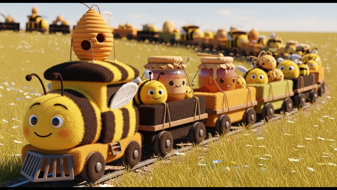 Bumblebee Bullet Train Boogie Animated Nursery Rhyme Sing Along Kids ...