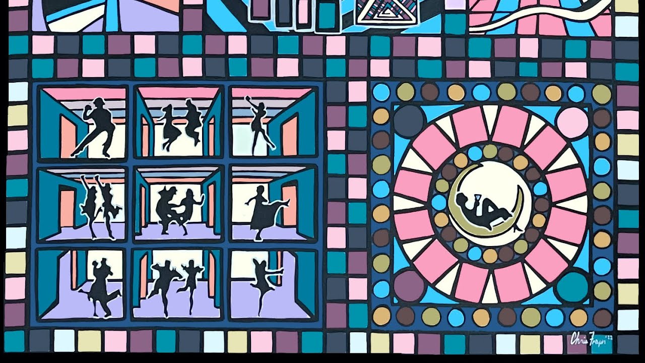 'Roaring Shoots and Ladders' original framed artwork by Chris Freyer ...