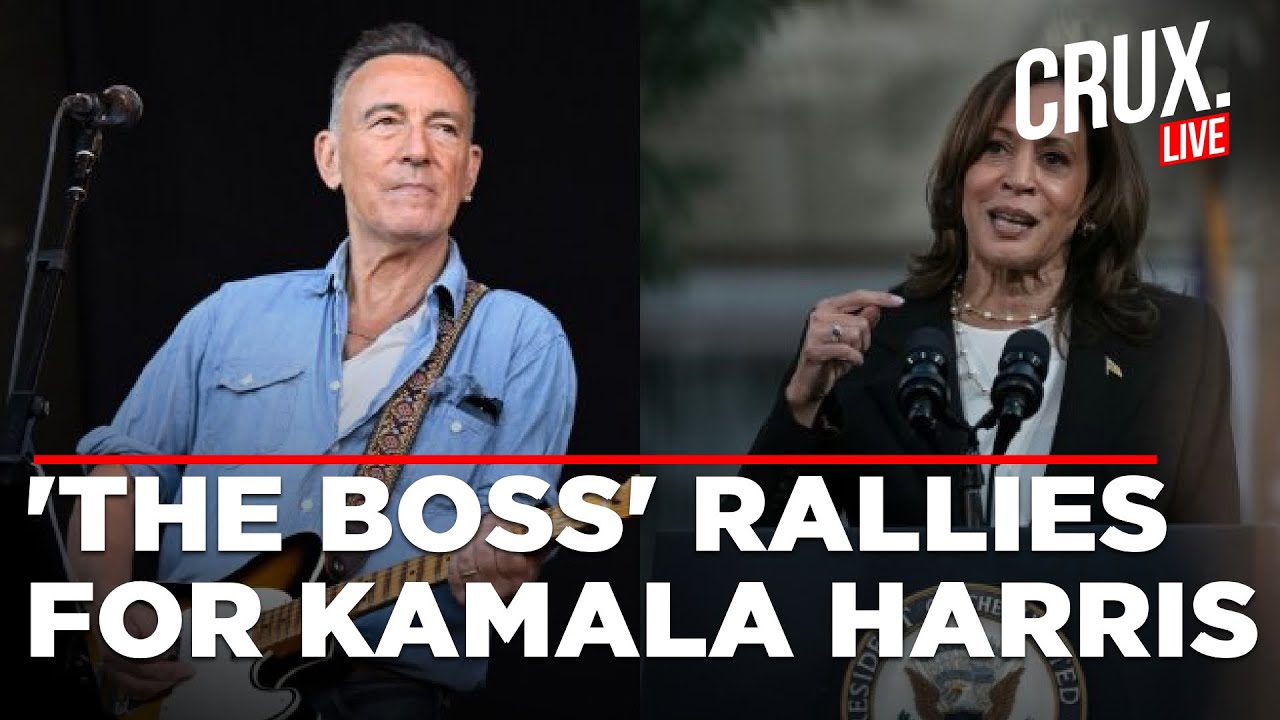 Bruce Springsteen Live | Kamala Harris, Barack Obama Rally With Bruce ...