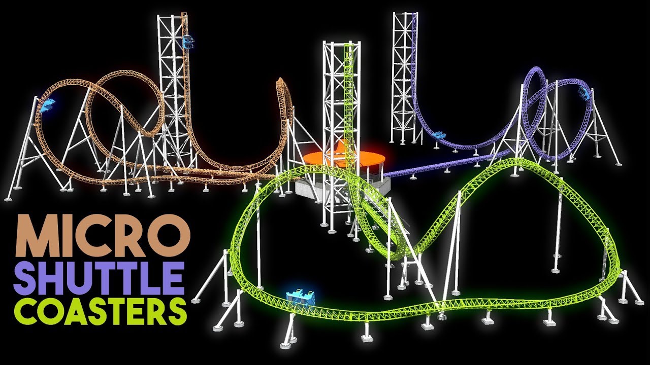 3 Micro Shuttle Coasters | No Limits 2 - YouTube