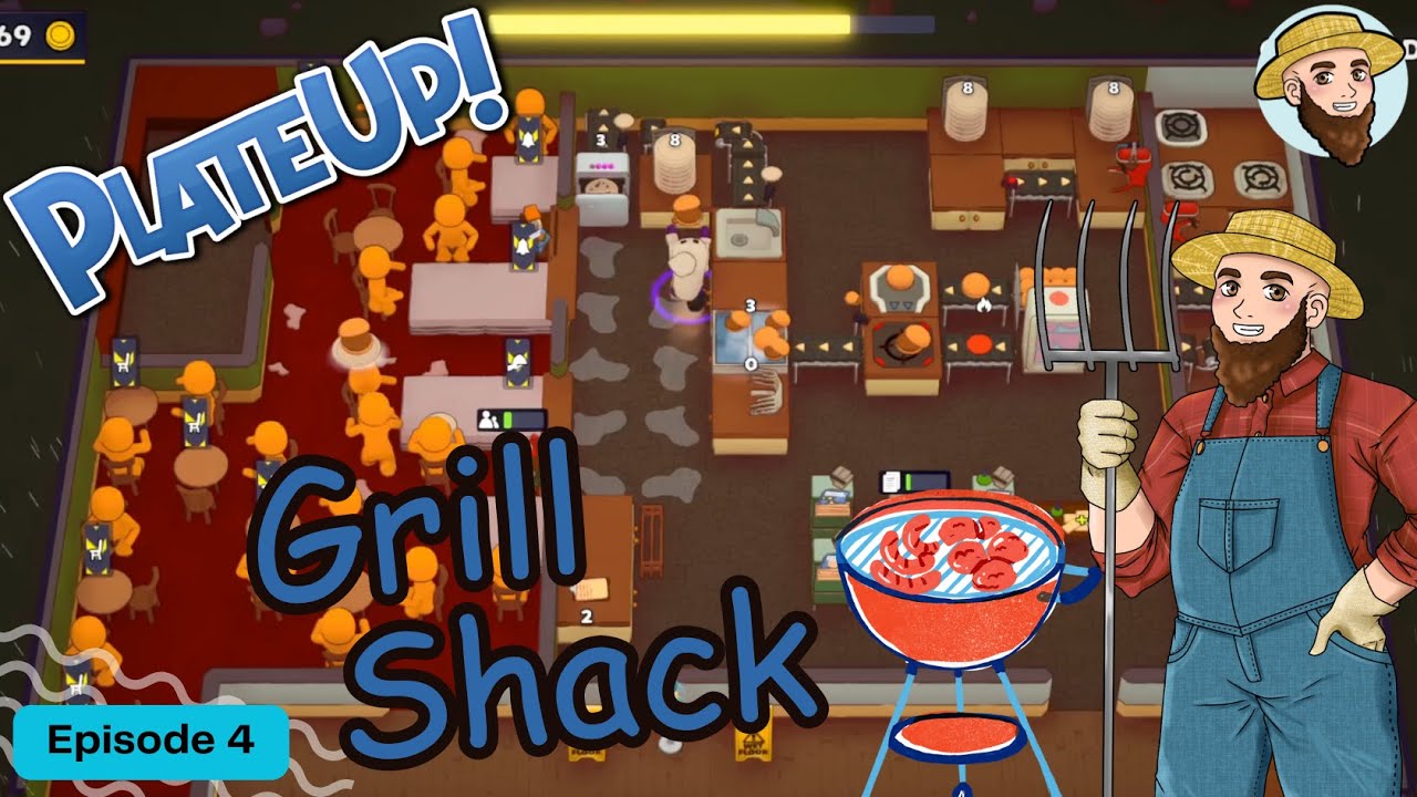 Grill Shack! - *Back to Basics* Solo Play PlateUp! I Part 4 #burger # ...