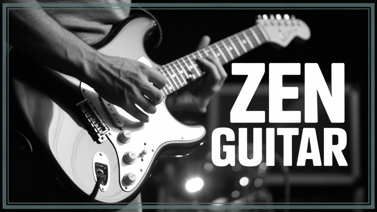 Zen Guitar: 6-Minute Black & White Meditation | Ambient Electric ...