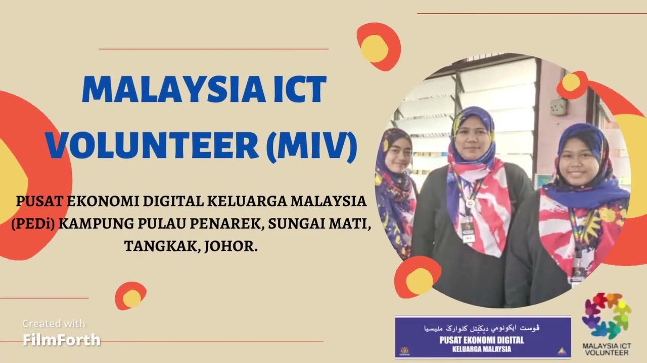 MALAYSIA ICT VOLUNTEER (MIV) 2022 PEDi KG PULAU PENAREK, SUNGAI MATI, TANGKAK, JOHOR. - YouTube