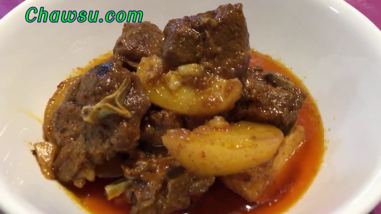 Myanmar Food Recipes Goat curry recipe ဆိတ်သားနှင့်အားလူးဟင်းချက်နည်း ...