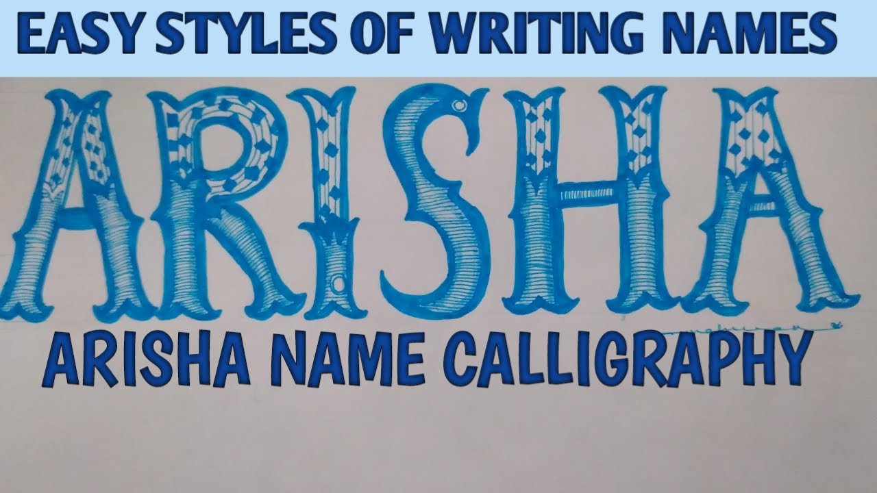 How To Write Name Arisha Artvalley YouTube how-to-write-name-arisha-artvalley-youtube