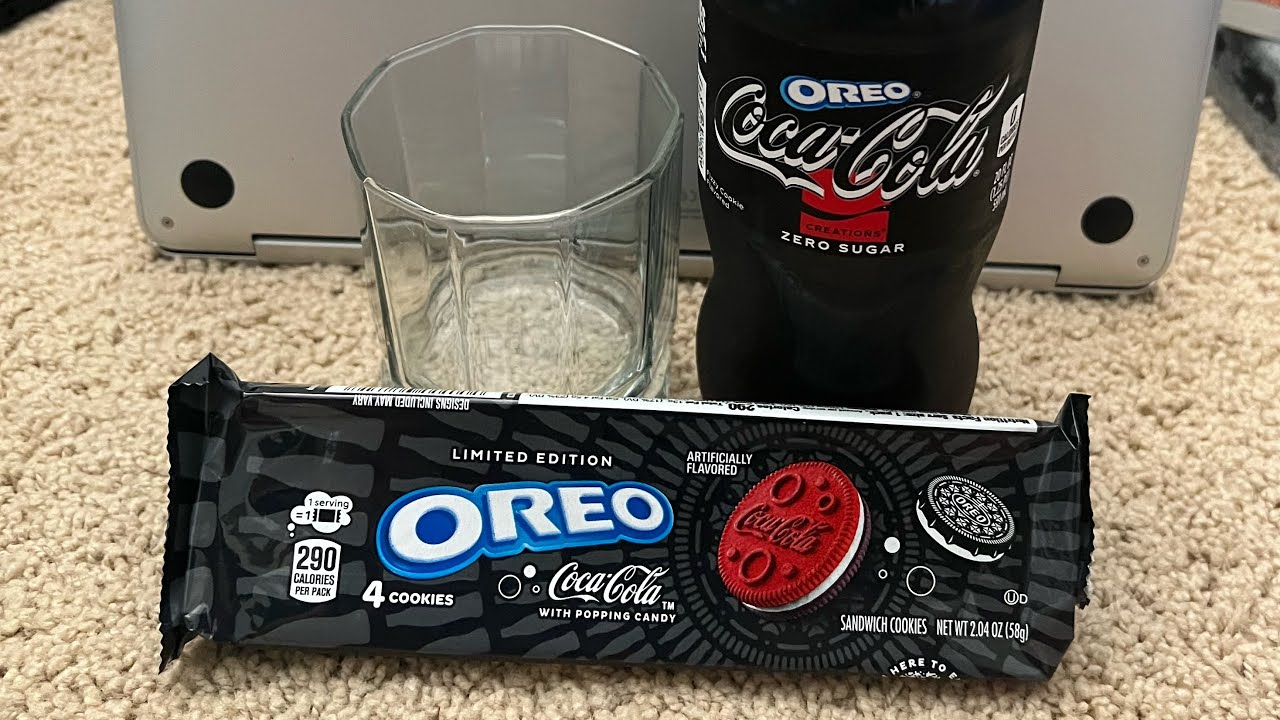 As promised (Trying Coca Cola flavored Oreo’s dipped into Oreo flavored ...