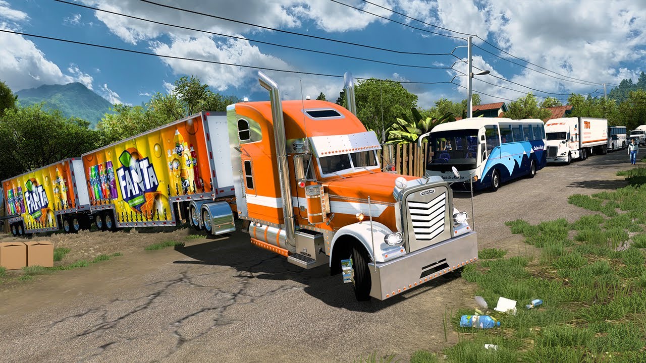 DOBLE Trailer Freightliner Classic XL enfrenta los caminos más ...