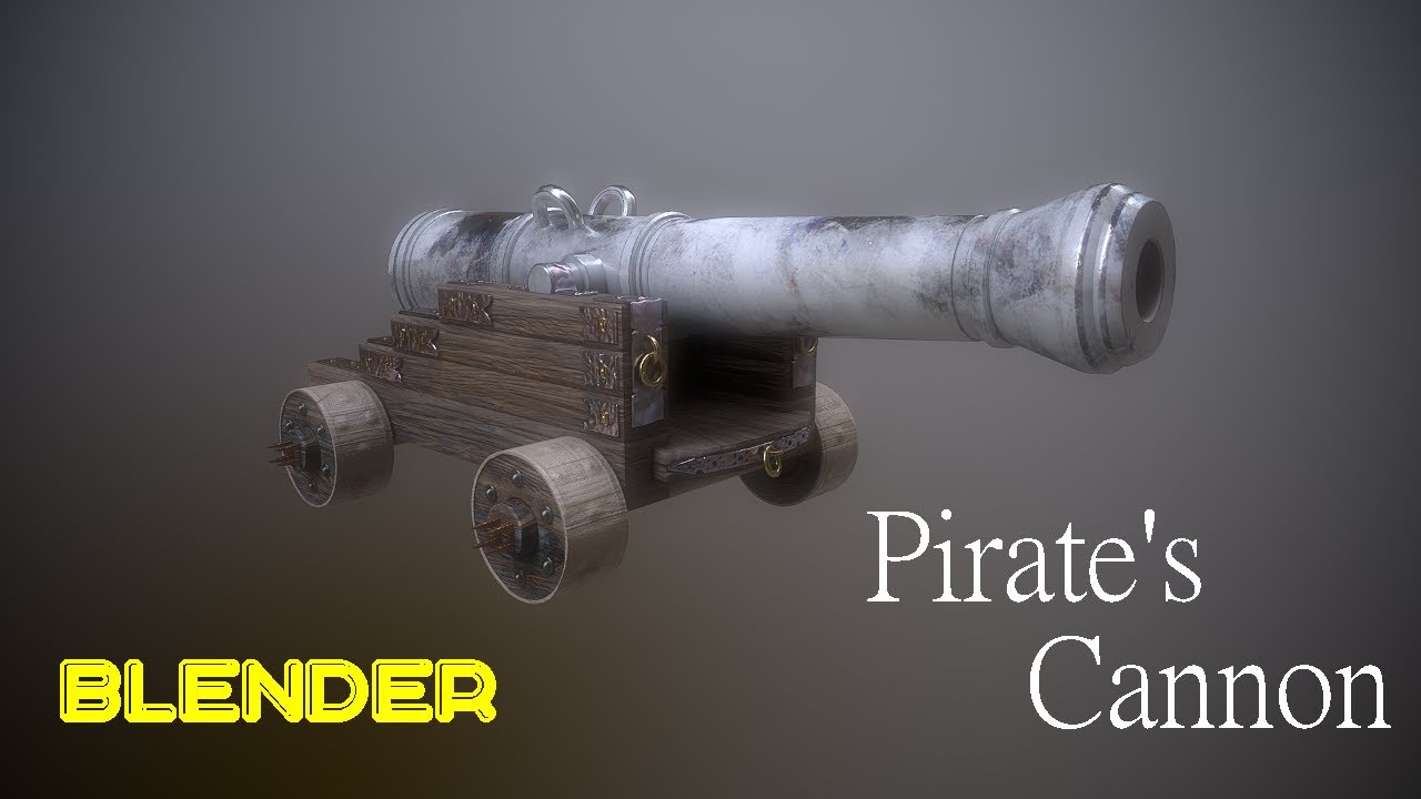Blender Pirate's Cannon | Speed Model - YouTube