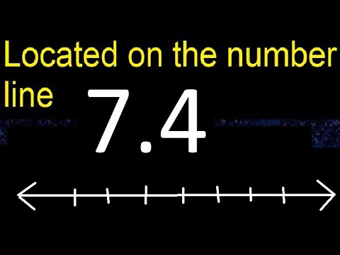 Located 7.4 on the number line 7,4 . Locating decimal numbers ...
