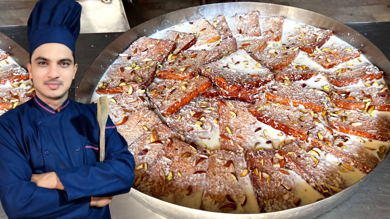 Shahi Tukray Recipe|Authenntic Mughlai Shahi Tukda Recipe|Chef M Afzal ...