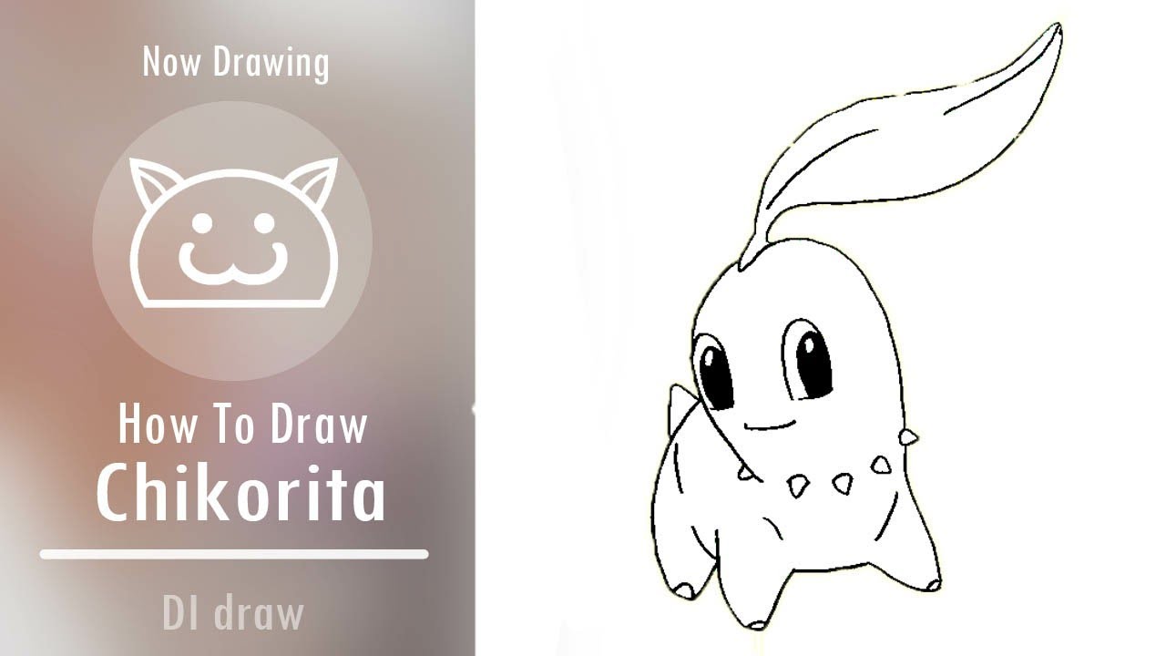 How to Draw Chikorita from Pokemon - YouTube