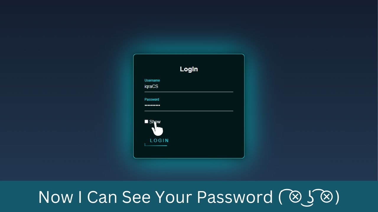 Htmlcssanimated Login Form Using Only Html And Css Iqracs Youtube 9501