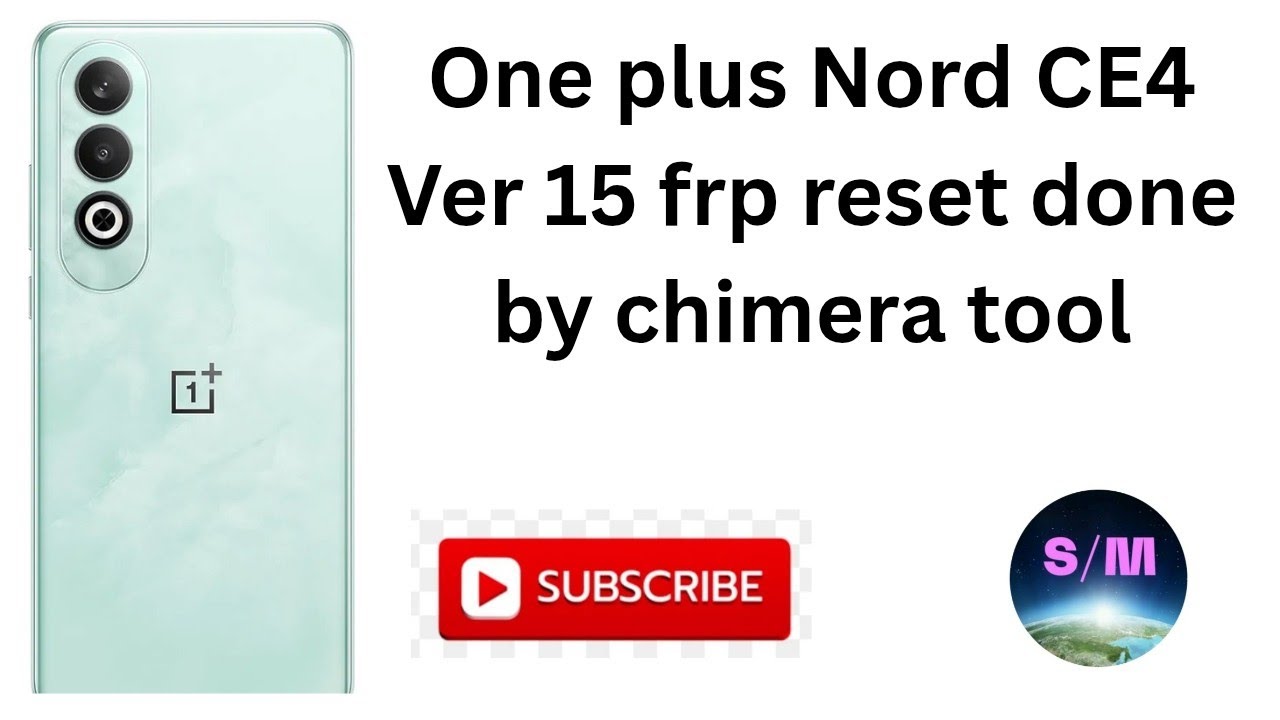 One plus Nord CE4 cph2613 ver 15 frp reset done by chimeratool - YouTube