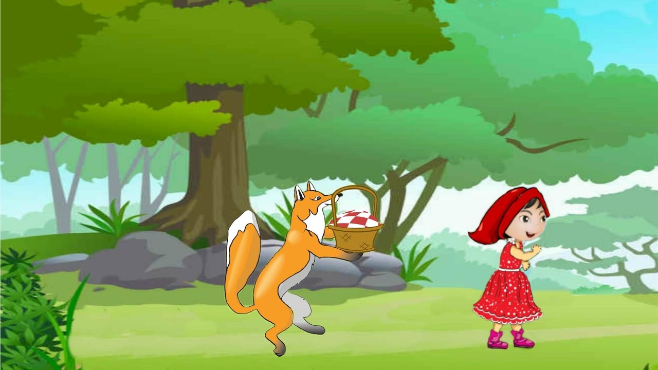 Film vizatimor - " Kësulëkuqja dhe Dhelpra " Përallë për fëmijë - YouTube