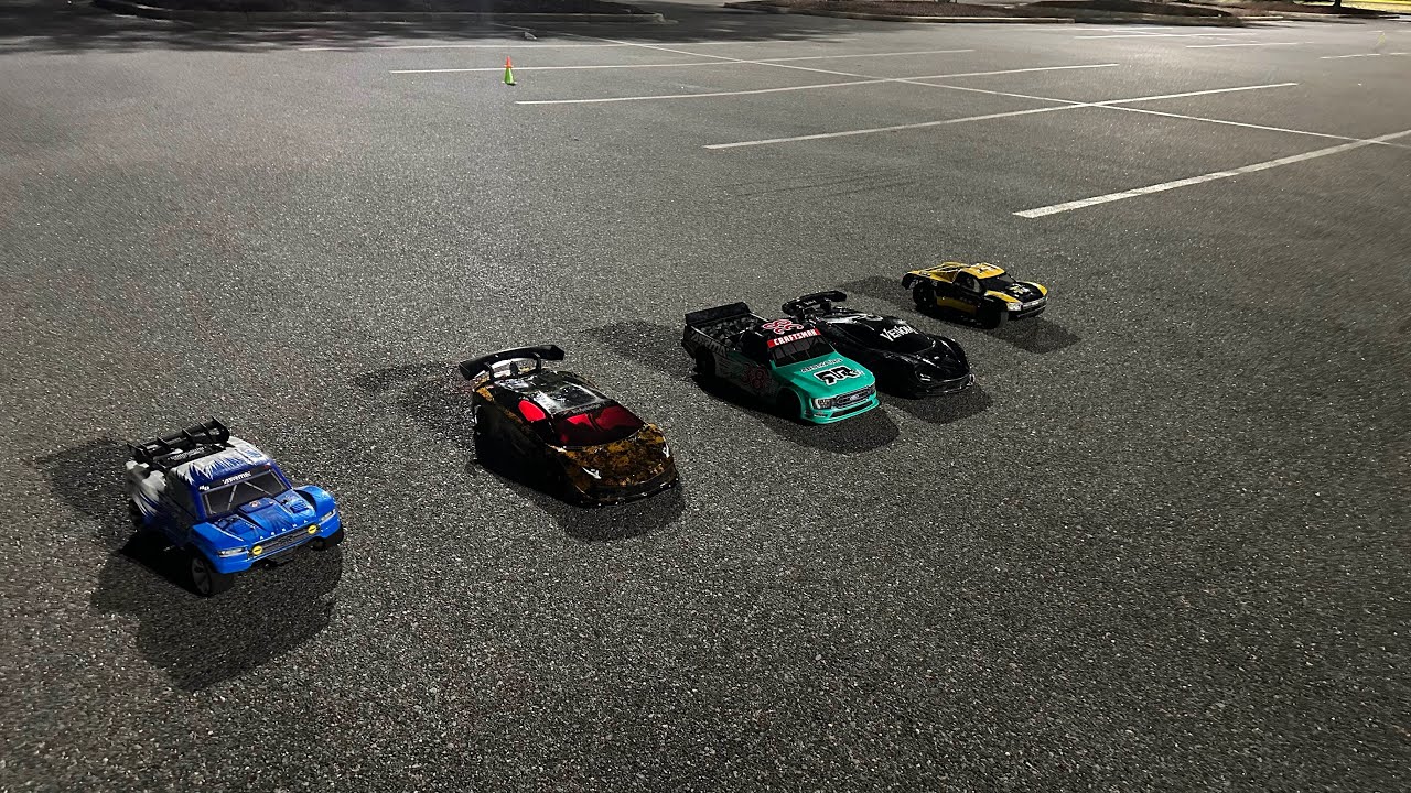 RC Parking Lot Racing with the Crew - YouTube