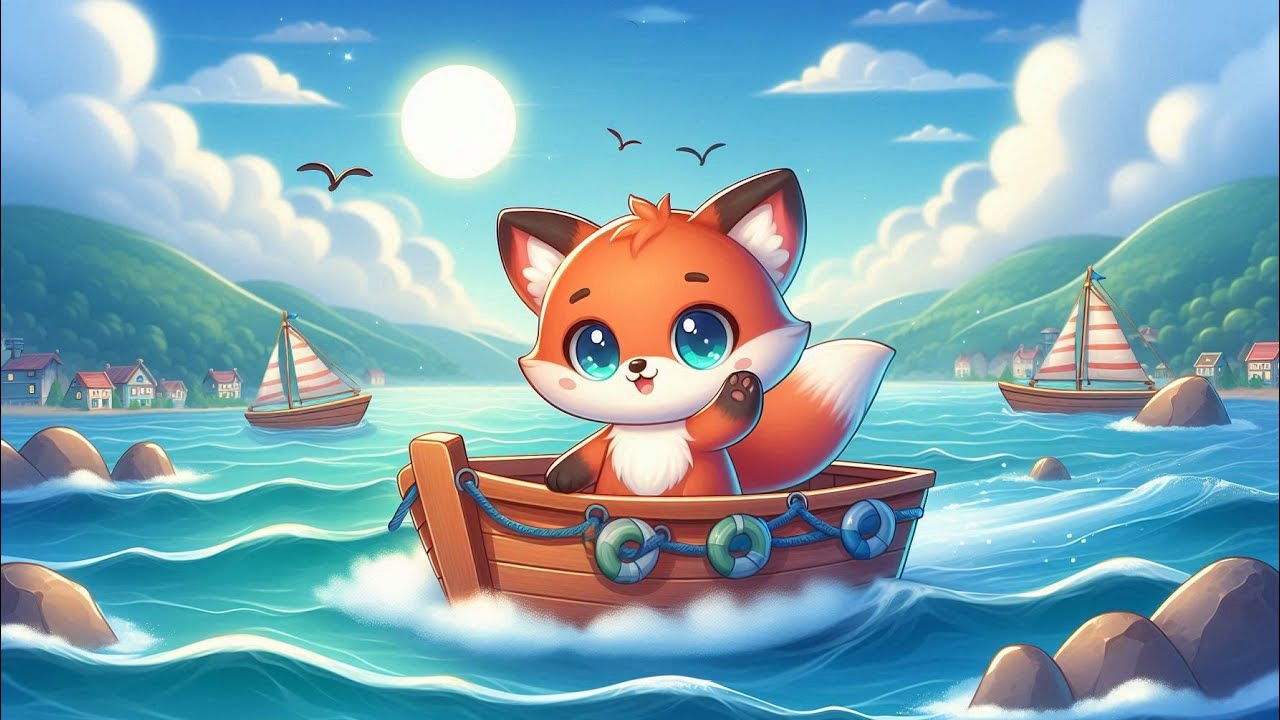 LEARN ROW YOUR BOATS FOR CHILDREN'S | SIMPLE SONGS | NURSERY RHYME ...