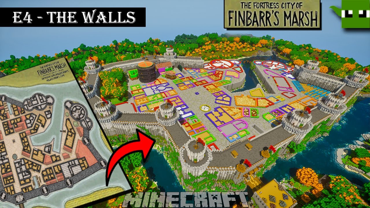 Building a Minecraft City from a Dungeons and Dragons Map - E4 Walls ...