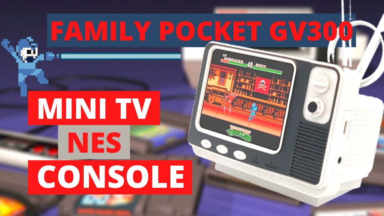 MINI TV CONSOLE FAMILY POCKET GV300 - YouTube