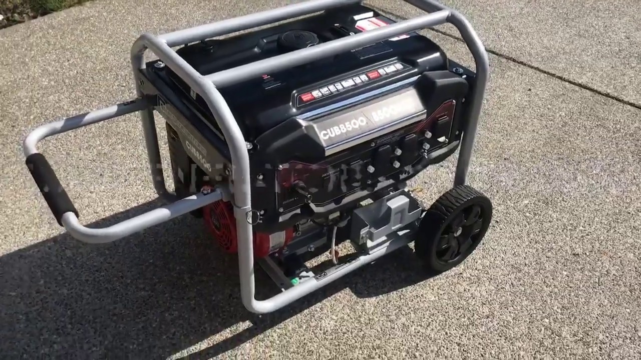 CUB8500 Gas Generator - YouTube