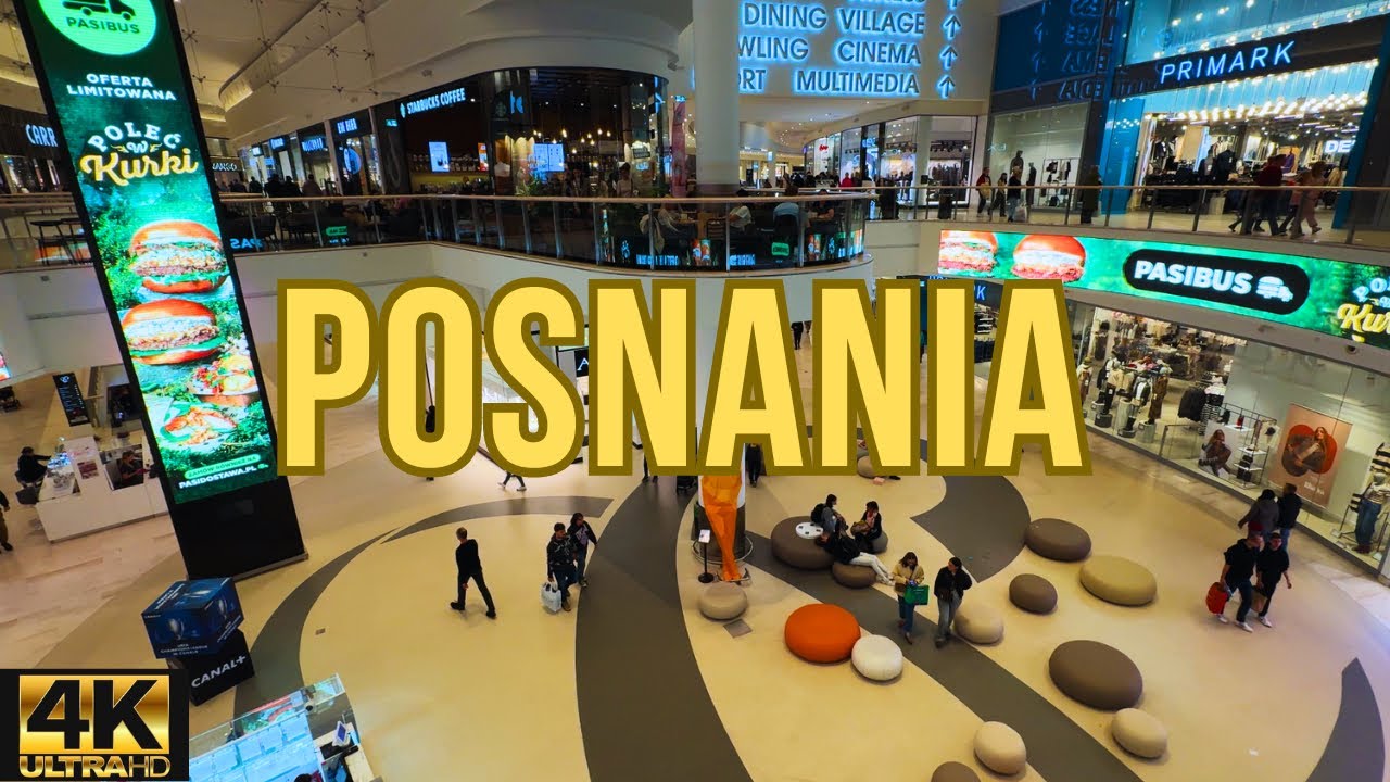 Poznań | Posnania galeria | spacer z kamerą (4K-60fps) - YouTube