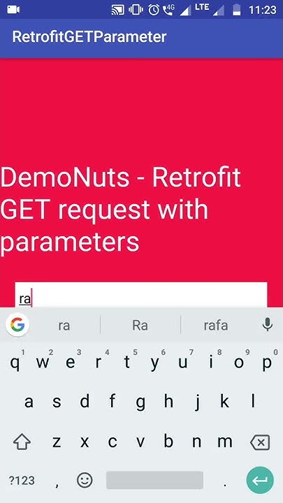 Android Retrofit Get Request Parameters Youtube 