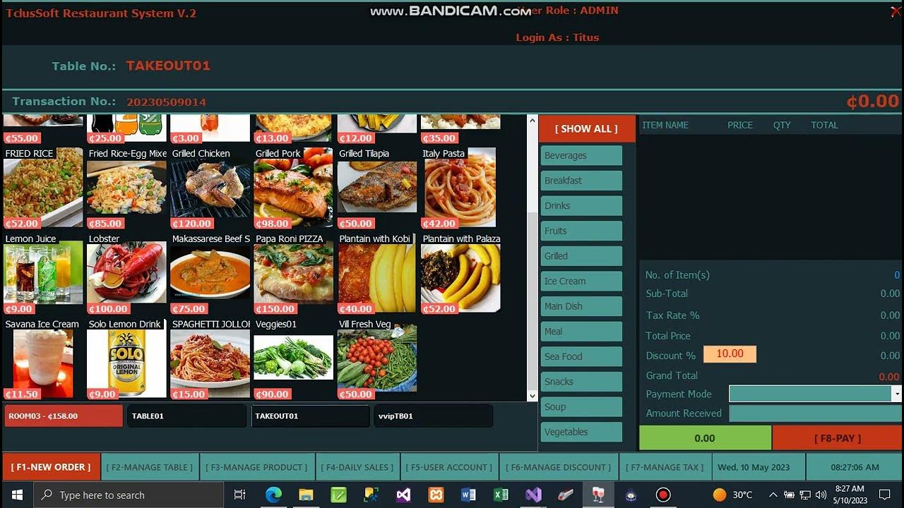 Full source code on how to create Restaurant System in vb.net_Cashier side - YouTube