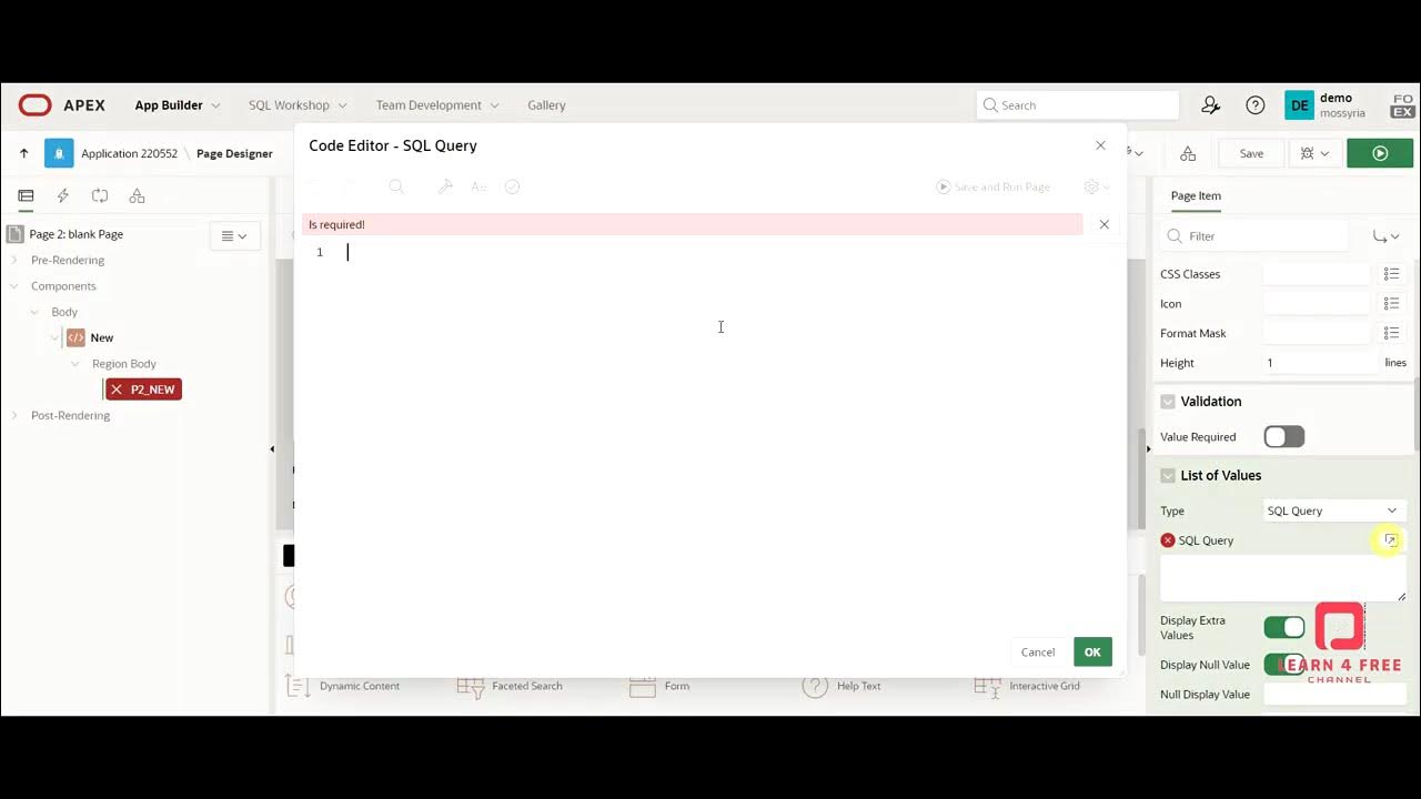 Select List - Oracle APEX - YouTube