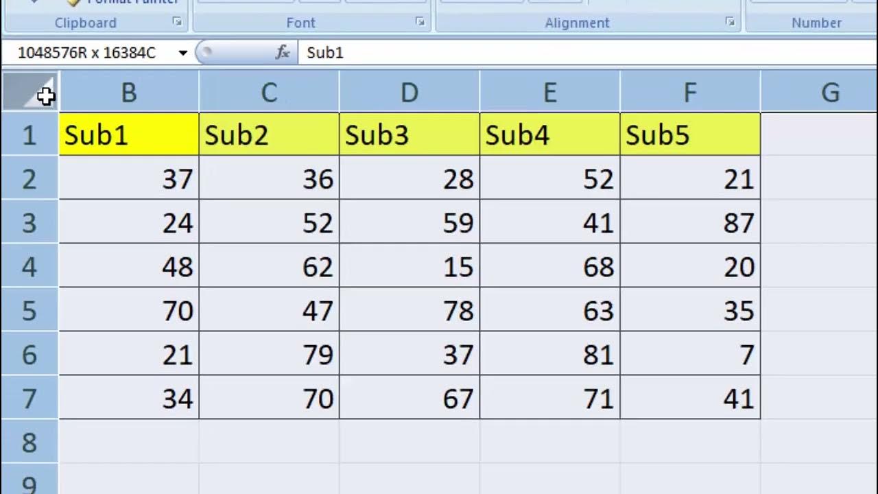 Hide with short cut in Microsoft Excel@COMPUTEREXCELSOLUTION - YouTube