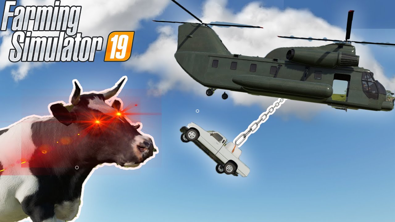 HUNGRY COW ROLEPLAY FIRST EPISODE !!! *SAVED* SILAGE BALE w/ HELICOPTER ...
