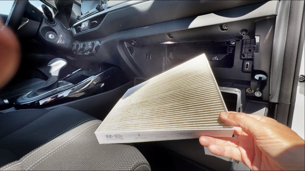 KIA Forte Cabin Air Filter Replacement in KIA Forte 2018 - 2024 - YouTube