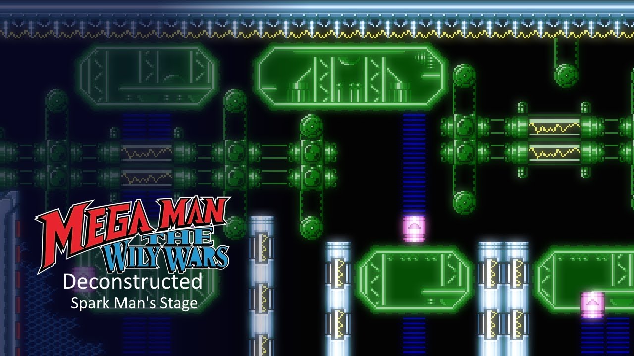 Mega Man Wily Wars Deconstructed Audio - Spark Man's Stage - YouTube
