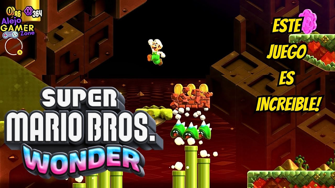 SUPER MARIO BROS. WONDER GAMEPLAY - PERSECUCION VERTICAL # ...