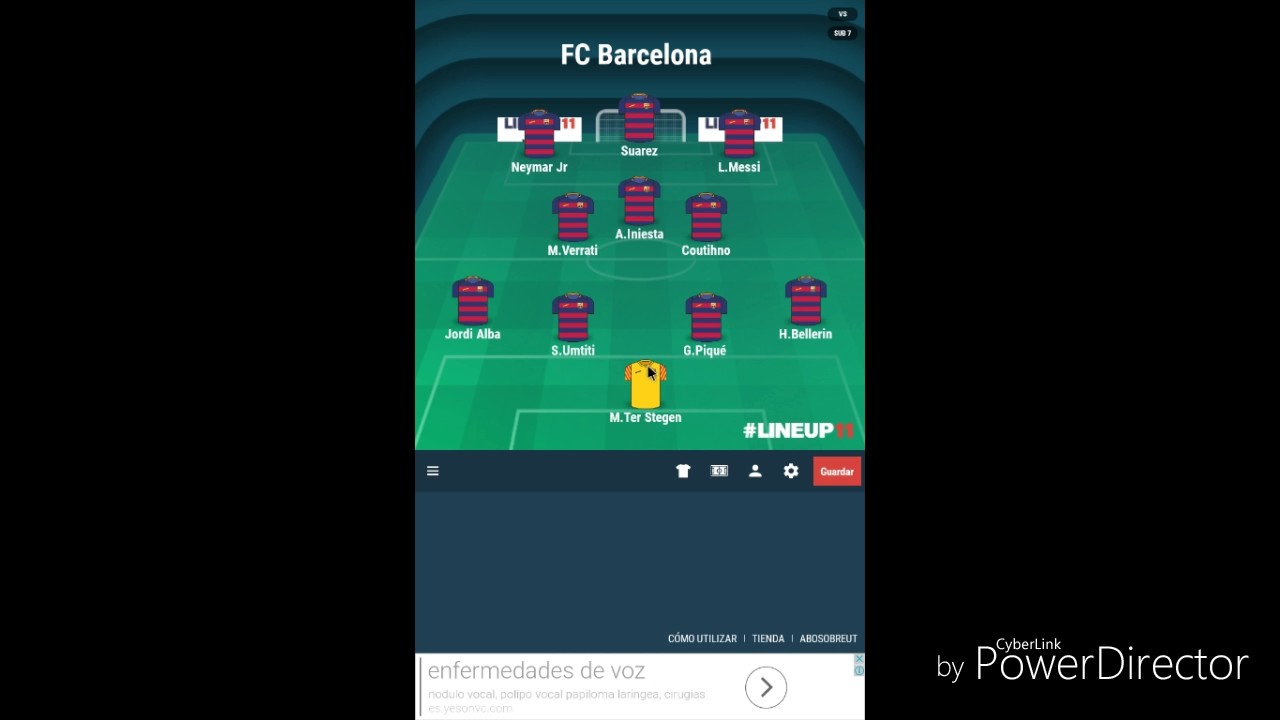 Alineación del Barça temporada 2017/18 en LINEUP11 - YouTube