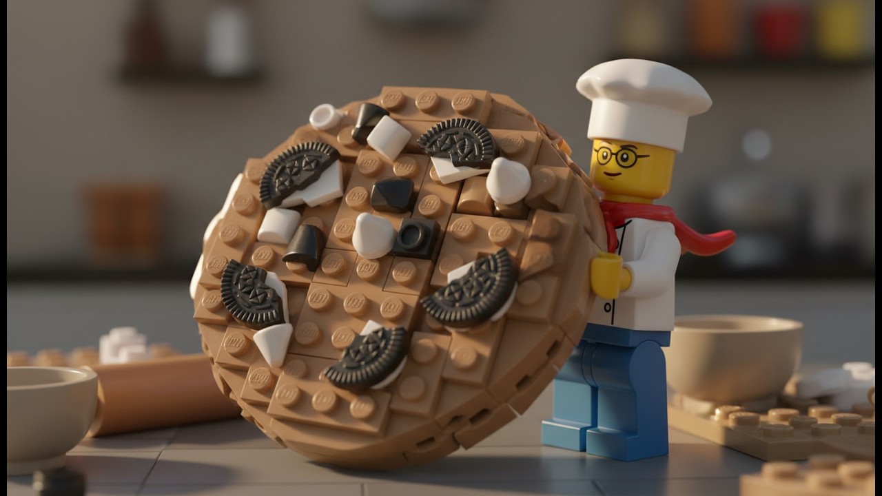 The SOFTEST LEGO Cookies Ever Made! (Cookies n’ Cream ASMR) - YouTube