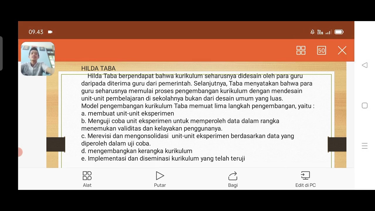 model-model pengembangan kurikulum menurut Tyler, Hilda Taba, Wheeler ...