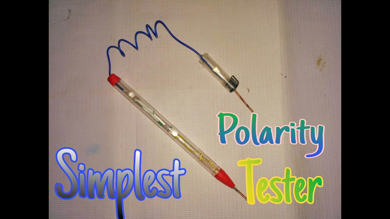 How to make a Simple Polarity tester. #Howtomake - YouTube