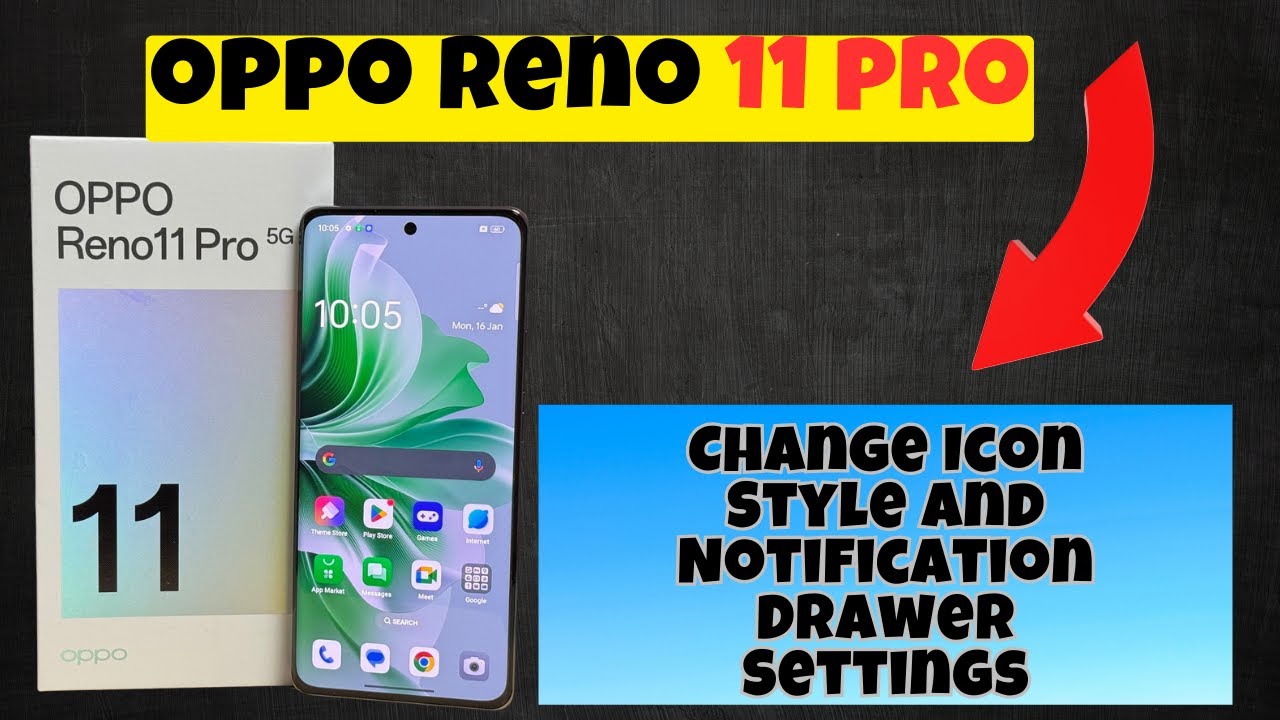 Oppo Reno 11 Pro Change Icon Style And Notification Drawer Settings ...