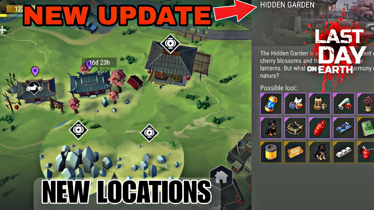 LDOE HIDDEN GARDEN LUNAR UPDATE (last day on earth) - YouTube
