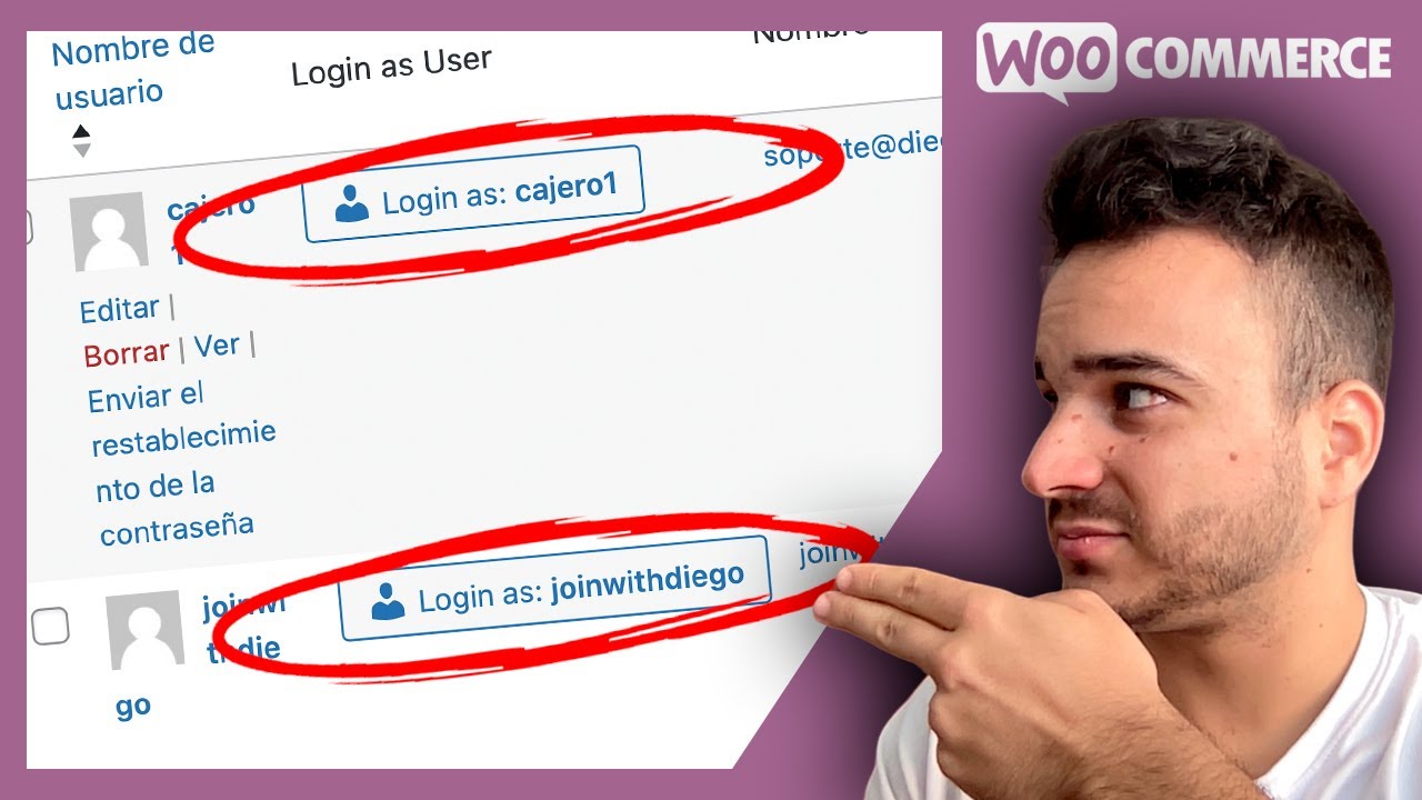 Acceder con cualquier usuario de tu WooCommerce | Login directo a ...