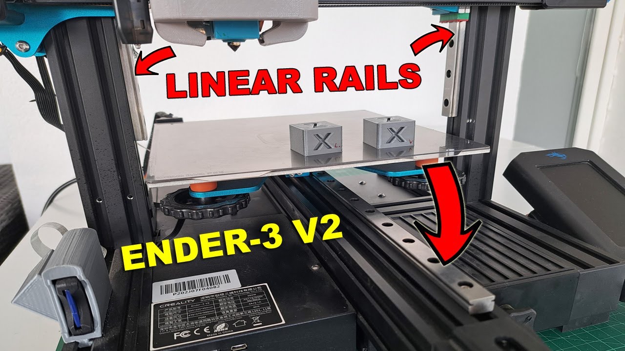 Ender 3 V2 Linear Rails Upgrade Dotbit BLV Upgrade Kit Installing