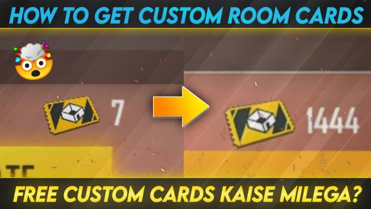 How To Get Free Custom Room Cards 🤯 New Trick | Kaise Milega Unlimited ...
