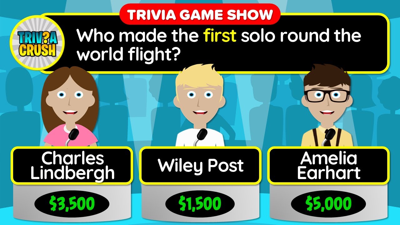 😃👉 GENERAL KNOWLEDGE QUIZ! - 20 Trivia Questions in a Unique Game Show ...