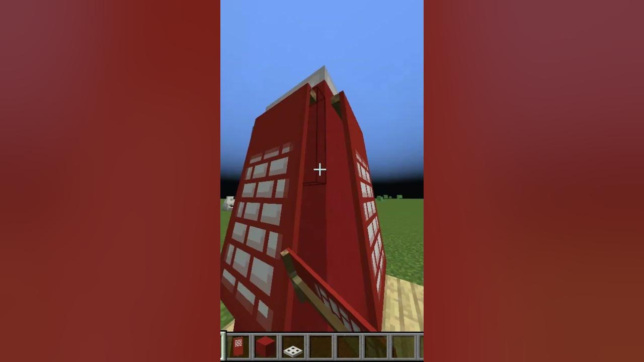 How to make realistic modern telephone box in minecraft || #shorts # ...