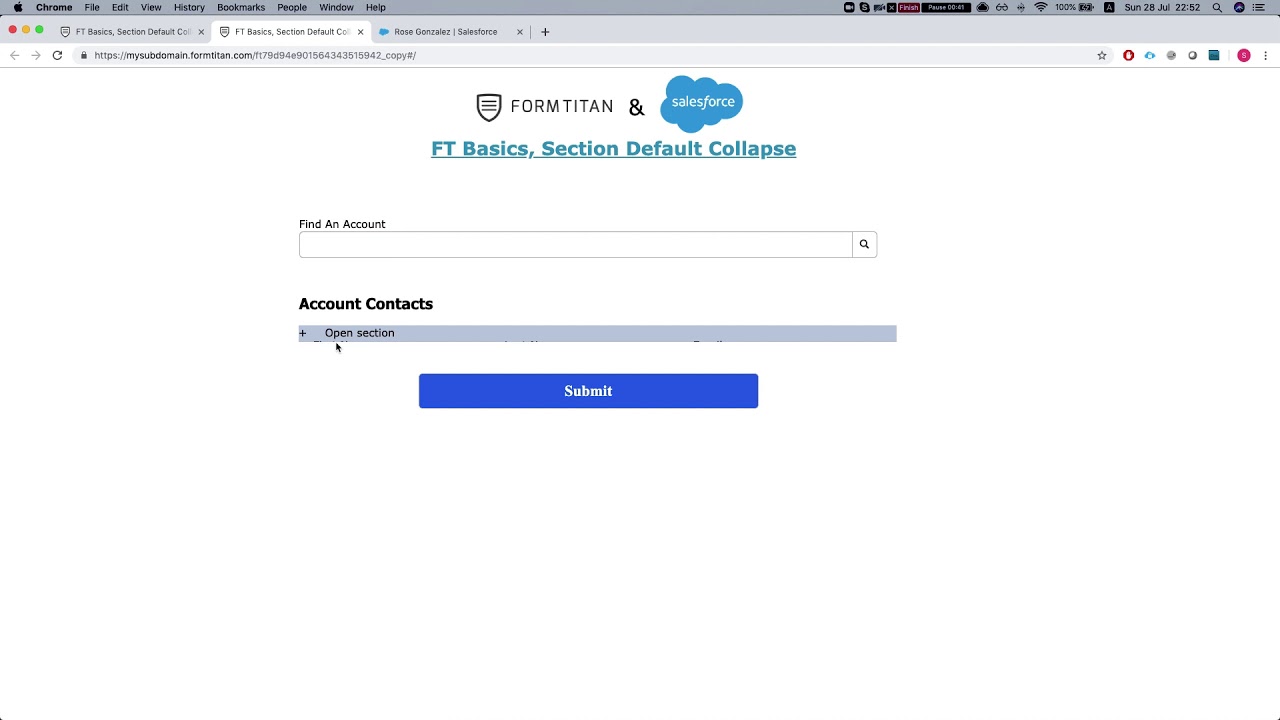 Set the Section collapsed by default - YouTube